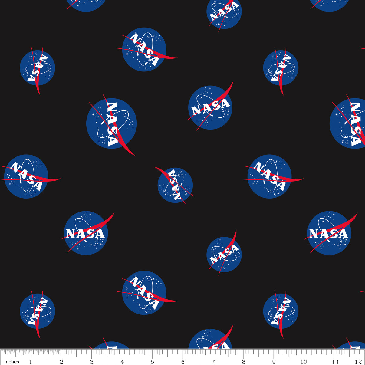 NASA Logo Black – Fabric Outlet