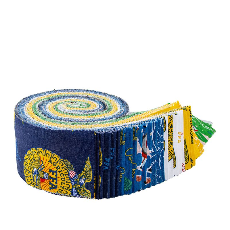FFA Forever Blue 2 2 1/2" Rolie Polie – Fabric Outlet