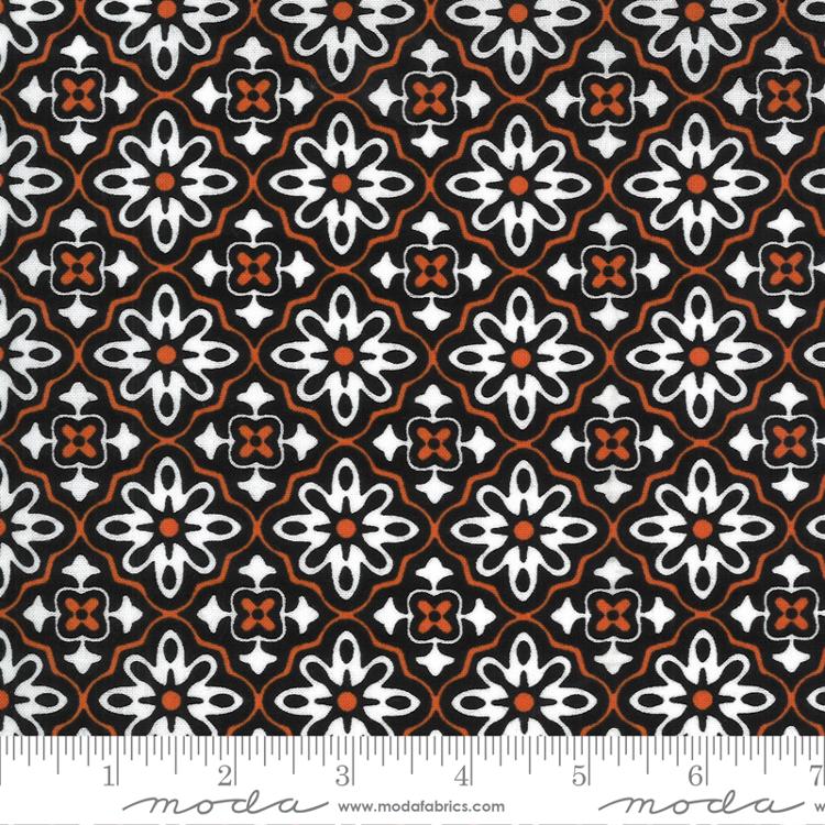 Midnight Magic 2 Midnight Pump Flower Tile – Fabric Outlet